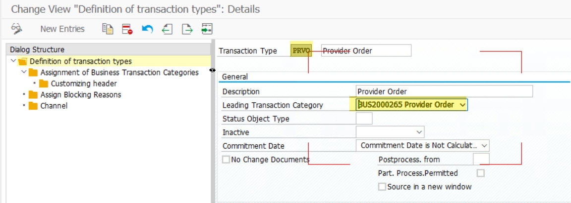 Provider Related Bus Types – SAPCODES
