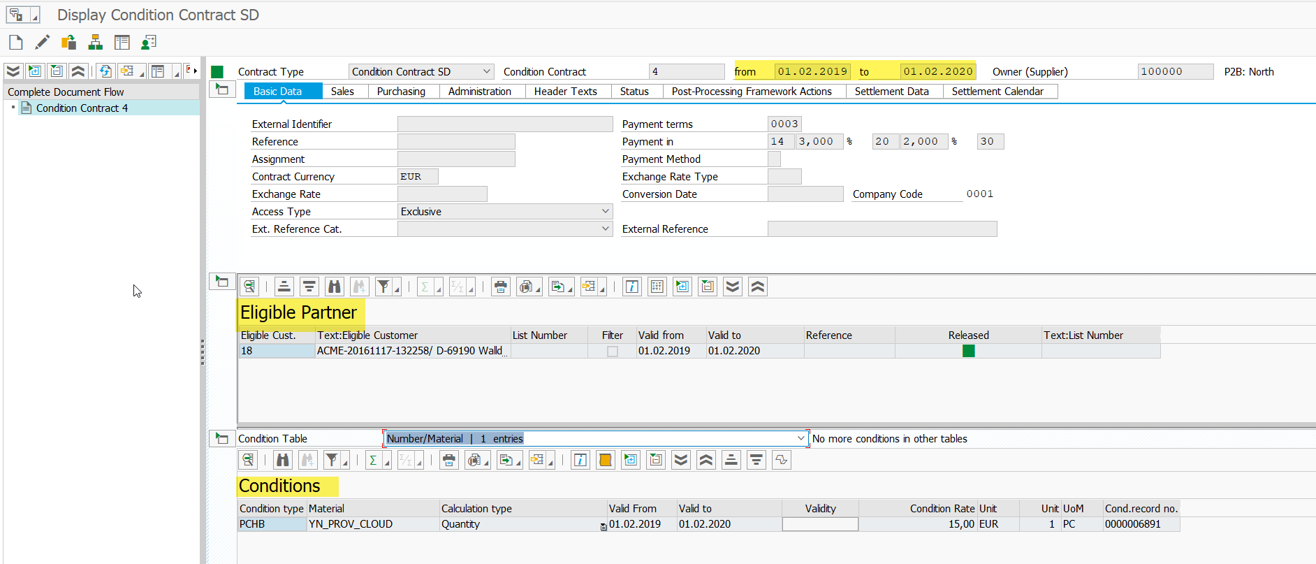 Condition Contract – SAPCODES
