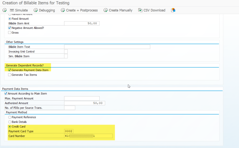 Payment Card Processing in Convergent Invoicing – SAPCODES