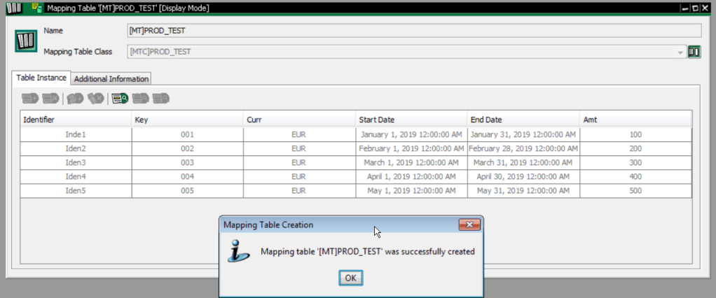 SAP CC Mapping Table – SAPCODES