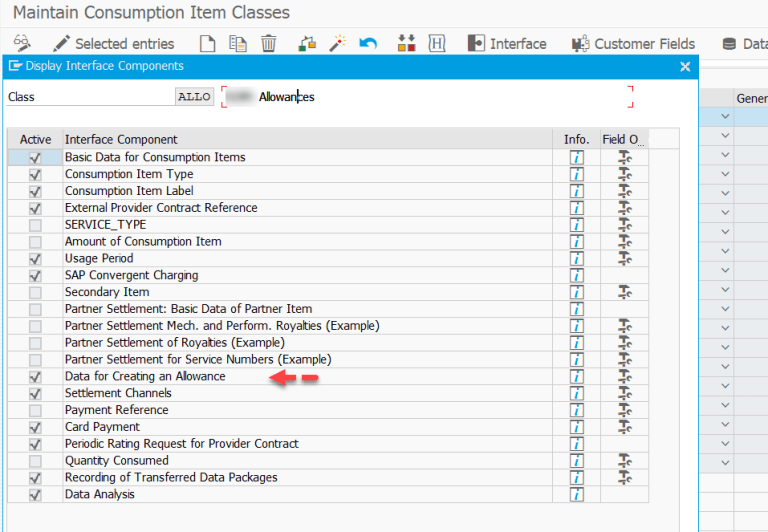 CIT Class for Allowances – SAPCODES