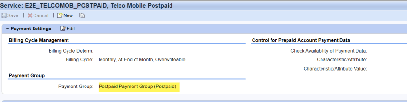 Prepaid & Postpaid Payment Group in Hybris Billing – SAPCODES