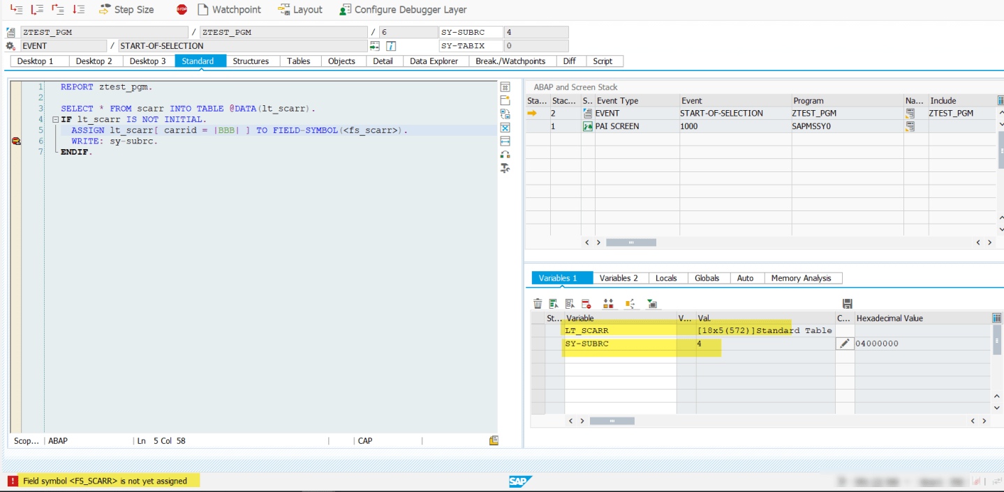 New syntax reading ITab with field symbol – SAPCODES
