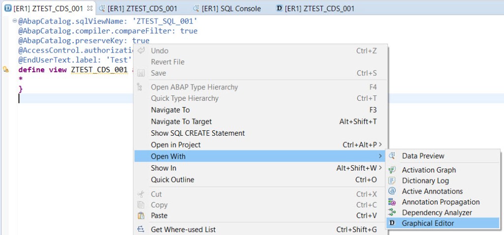 CDS View- Data Preview & Graphical Editor – SAPCODES