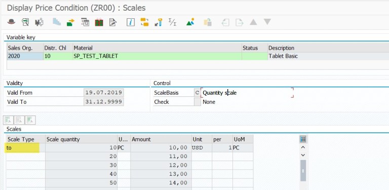 SD Pricing Different Scale Types – SAPCODES