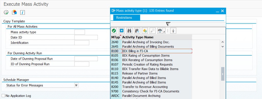 CI Mass Activity Program Scheduler – SAPCODES