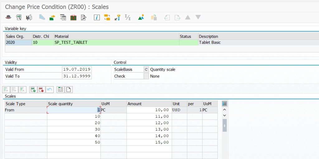 SD Pricing Different Scale Types – SAPCODES