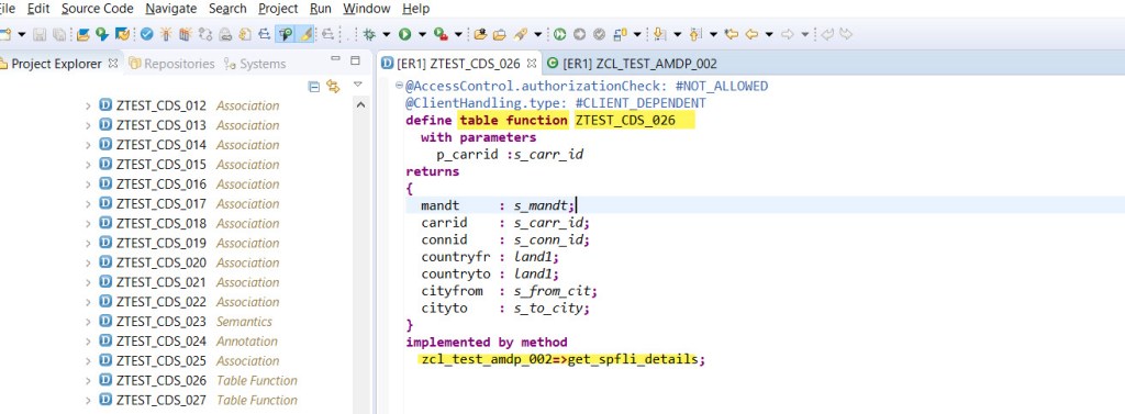 CDS Table Function – SAPCODES