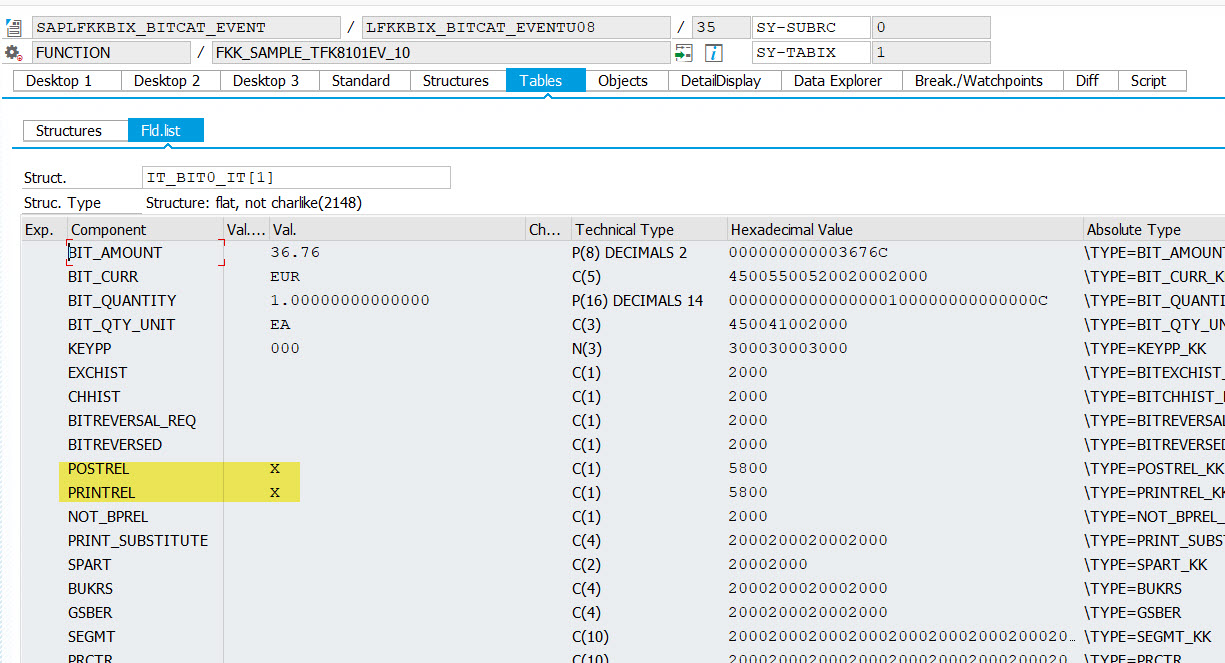 BIT Check and Enrichment – SAPCODES