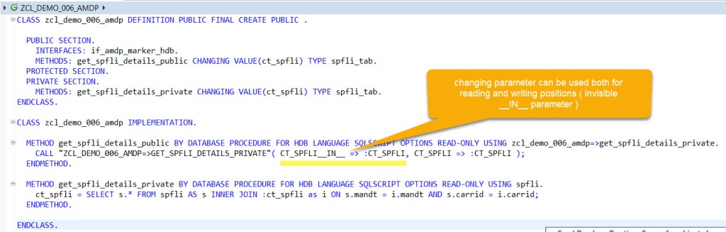 AMDP Procedure with Changing Table Parameter – SAPCODES