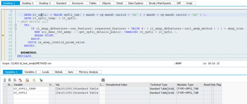 AMDP Procedure with Changing Table Parameter – SAPCODES
