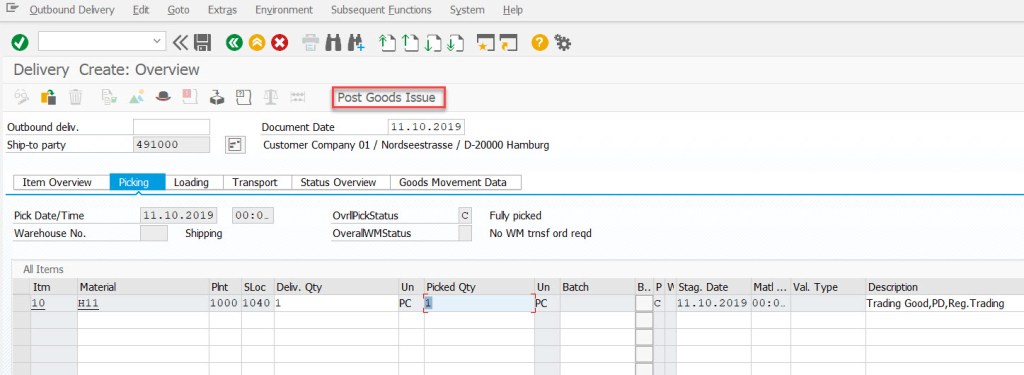 How to reverse goods movement & deleted outbound delivery in SD – SAPCODES