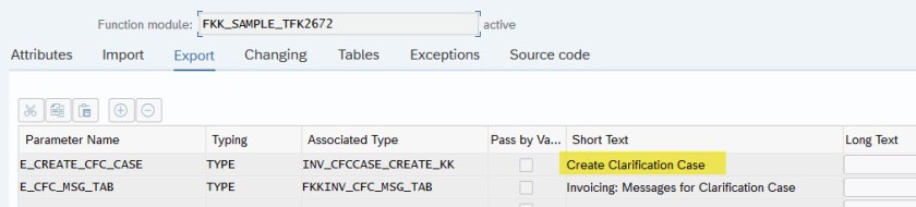 CI – Clarification Case – SAPCODES