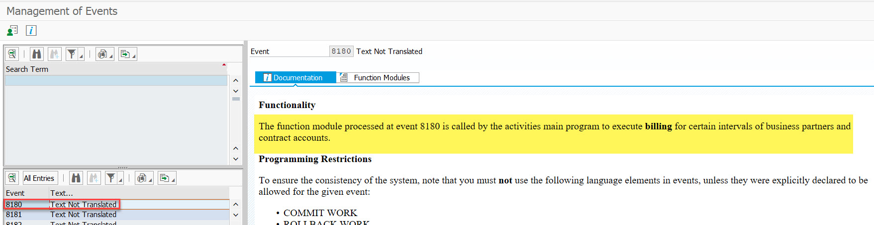 CI Mass Activity Program – In Depth – SAPCODES