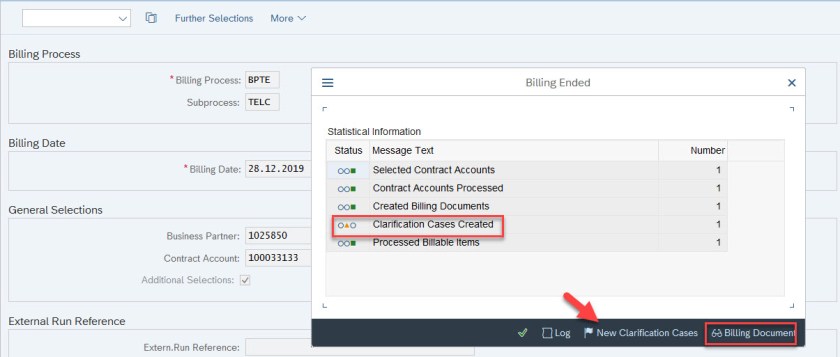 CI – Clarification Case – SAPCODES