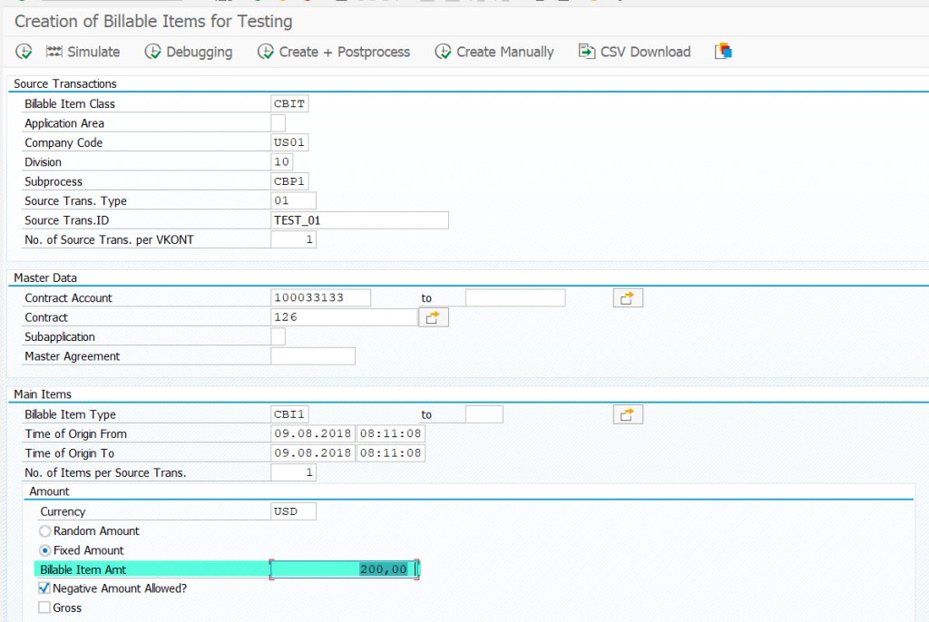 Debit & Credit – Main & Sub Transaction – SAPCODES