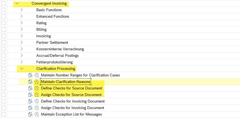 CI – Clarification Case – SAPCODES