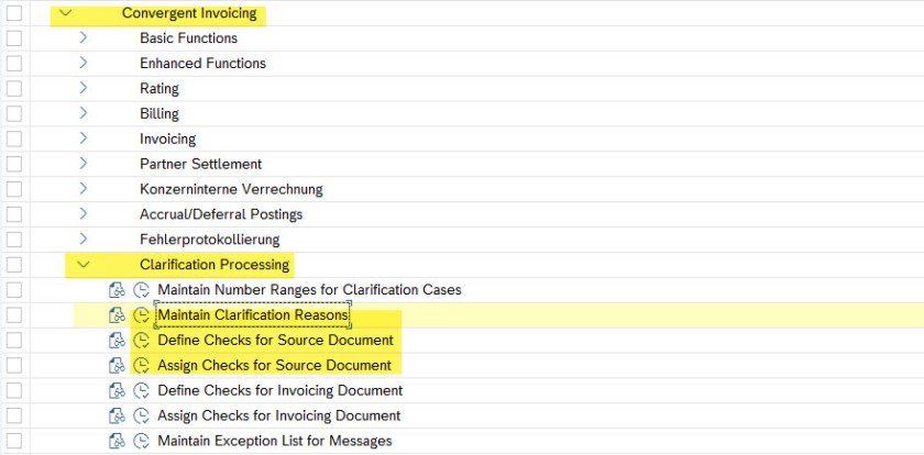 CI – Clarification Case – SAPCODES