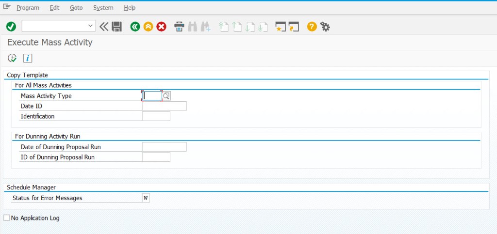 CI Mass Activity Program – In Depth – SAPCODES