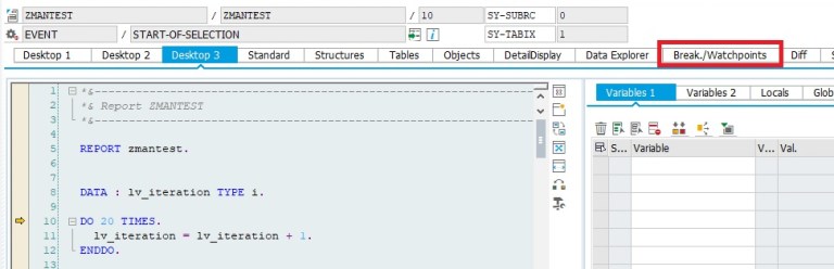 Conditional Breakpoint in SAP ABAP – SAPCODES