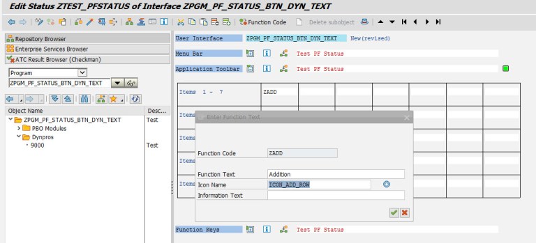 Dynamic Icon/Text for PF Status button – SAPCODES