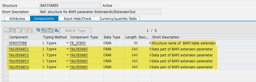 BAPI Extension – SAPCODES