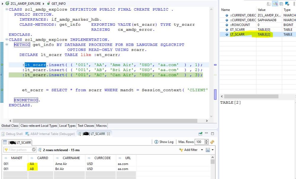 HANA SQL- Internal Table Operation -3 – SAPCODES