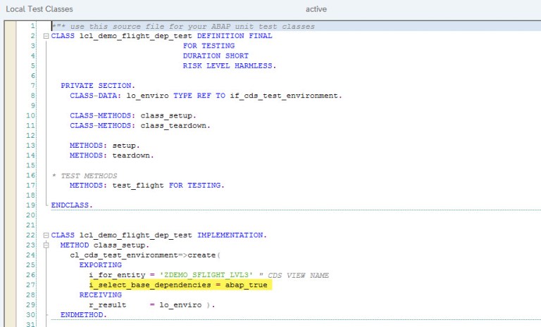 CDS View Unit Test with View Hierarchy – SAPCODES