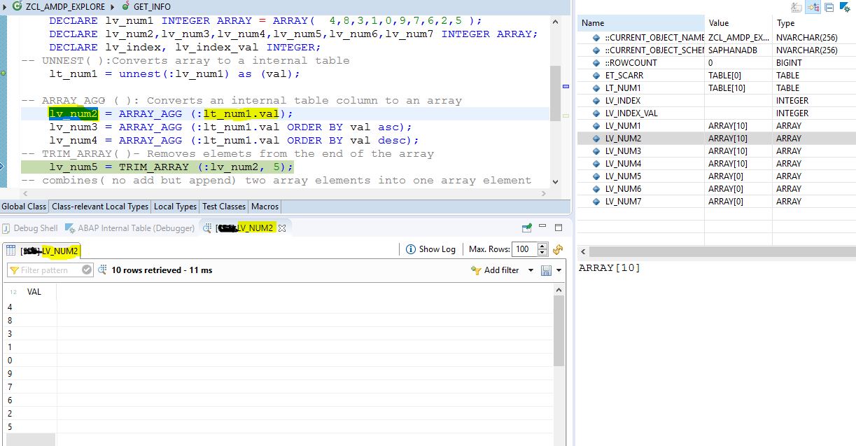 HANA SQL- ARRAY Functions – SAPCODES