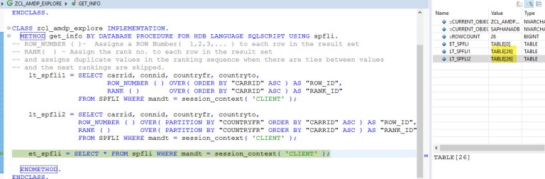 HANA SQL- Row Number – SAPCODES