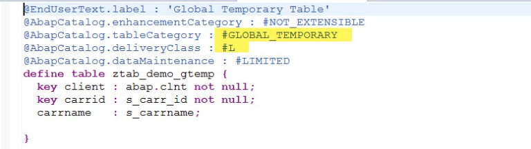 HANA SQL- Global Temporary Table – SAPCODES