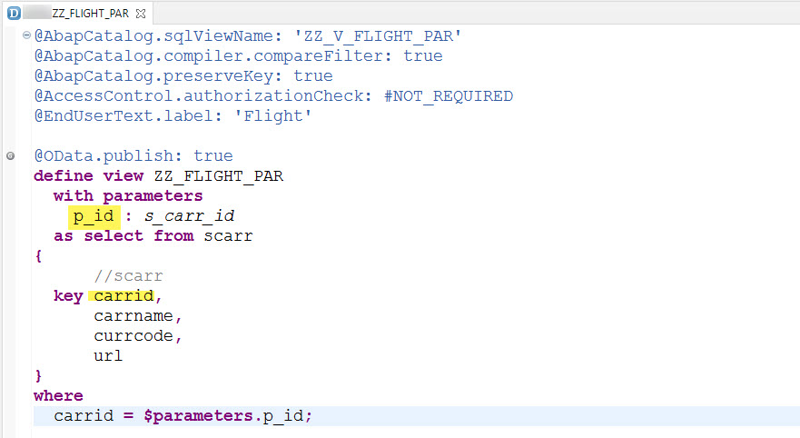 Parameterized CDS View with oData – SAPCODES