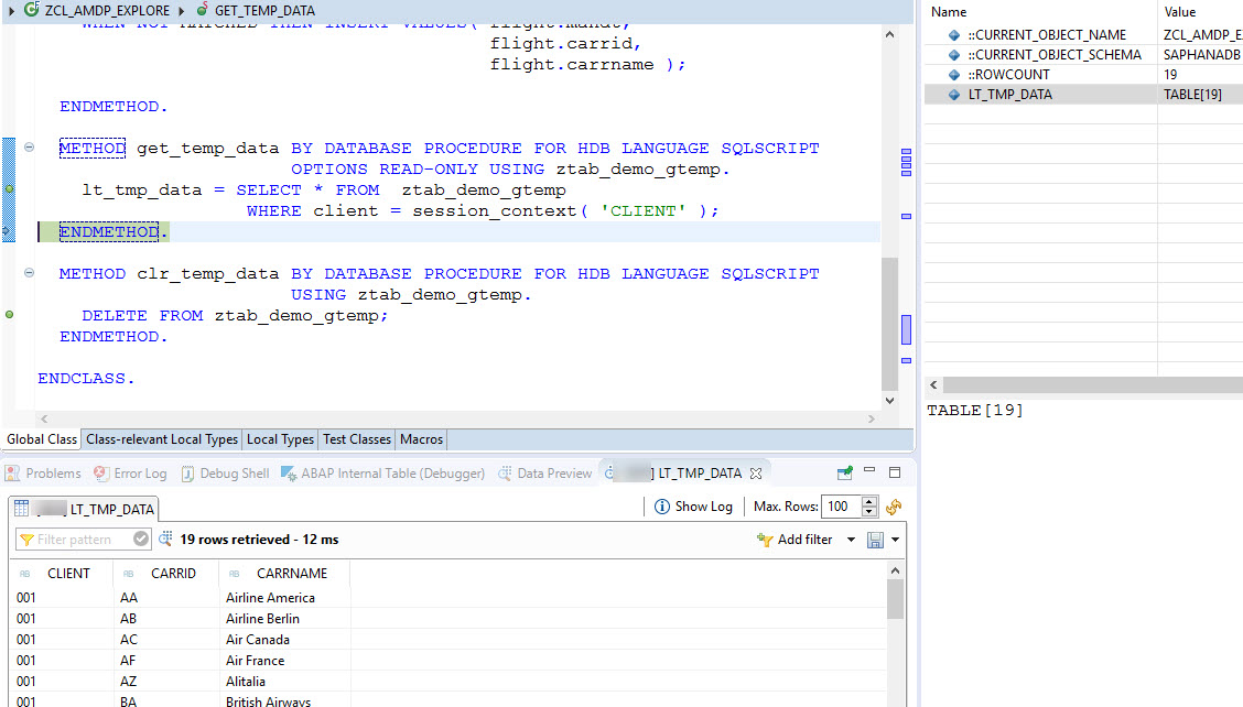 HANA SQL- Global Temporary Table – SAPCODES