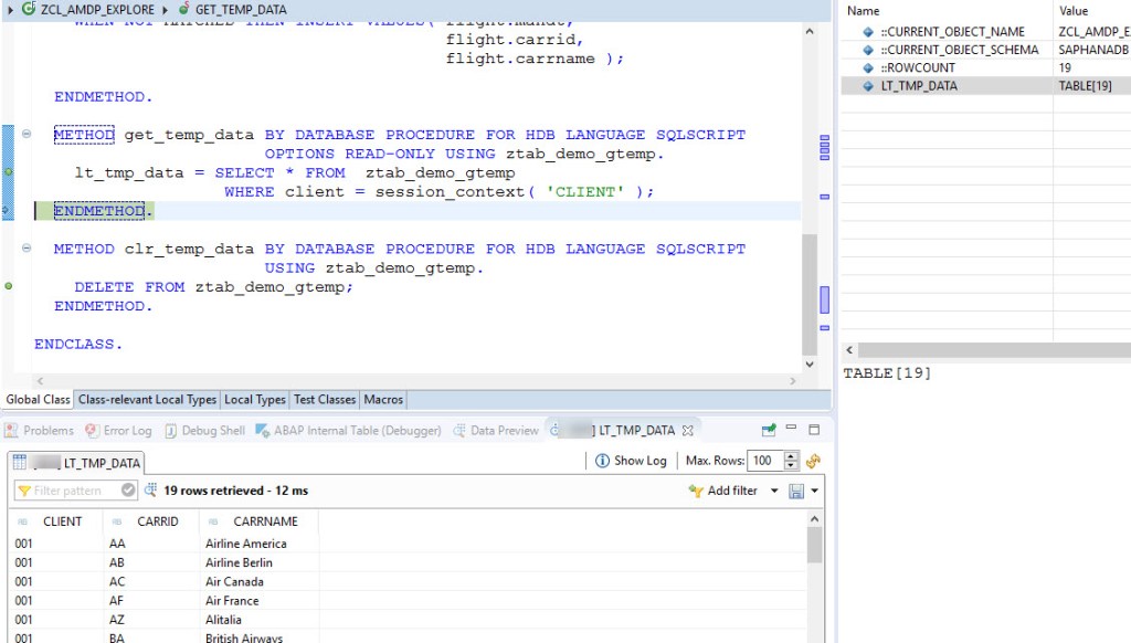 HANA SQL- Global Temporary Table – SAPCODES