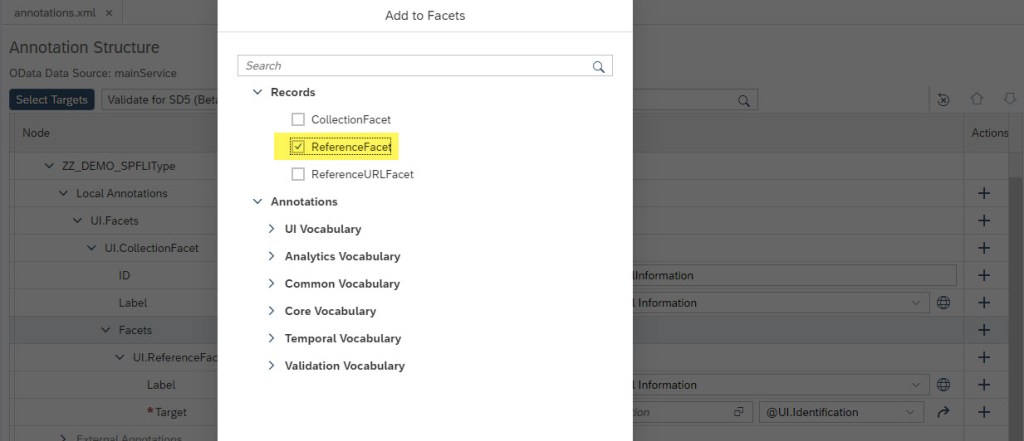 Fiori Elements- Adding Reference Facet – SAPCODES