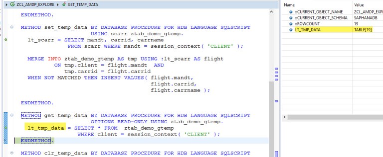 HANA SQL- Global Temporary Table – SAPCODES