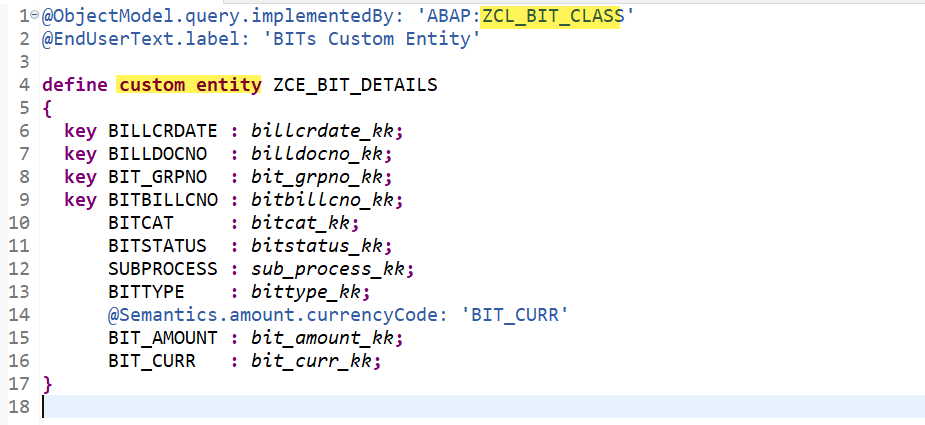 CDS Custom Entity – SAPCODES