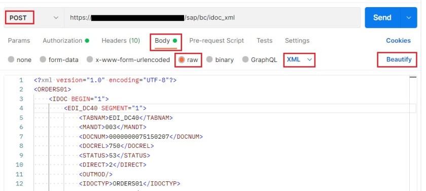 Post IDoc through Postman – Easy way to test Inbound IDoc – SAPCODES