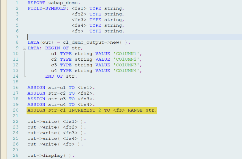 Dynamic Assign with Increment – SAPCODES